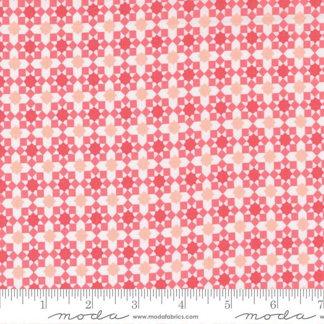 Love Note First Crush Geometric Blender Check Tea Rose by Lella ...