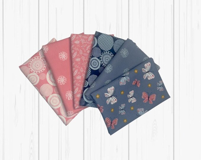 Butterfly Blossom Fat Quarter Bundle (6 Fabrics) by Riley Blake Designs ...