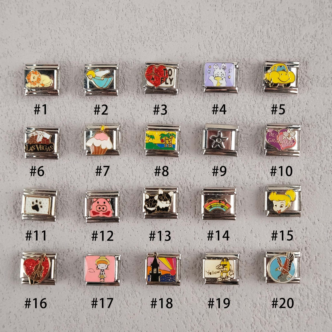 Customizable Italian Charm Bracelet, Italian Jewelry, Silver Stainless ...