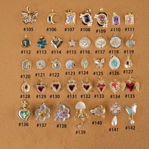 Gold Chunky Chain Charm Necklace, Vintage Charm Jewelry, Personalized ...