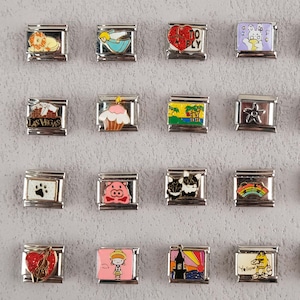 Customizable Italian Charm Bracelet, Italian Jewelry, Silver Stainless ...