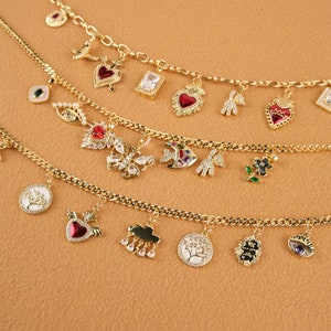 Build Your Own Personalized Charm Necklace, Vintage Charm Necklace ...
