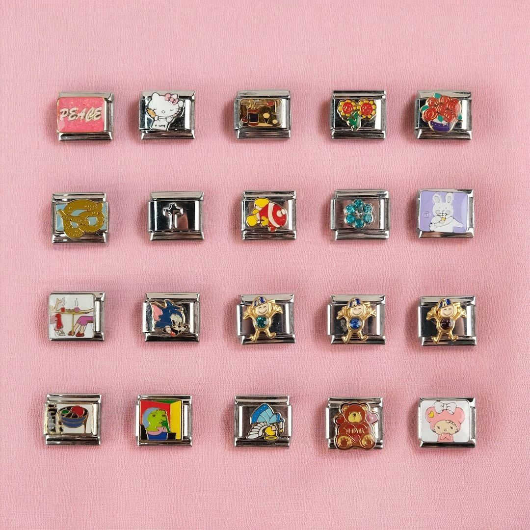 9mm Italian Charm Links Fits All Design Classic Bracelet, Friendship ...