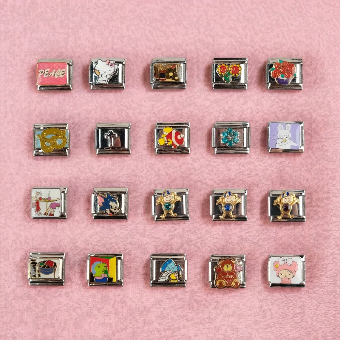 9mm Italian Charm Links Fits All Design Classic Bracelet, Friendship ...