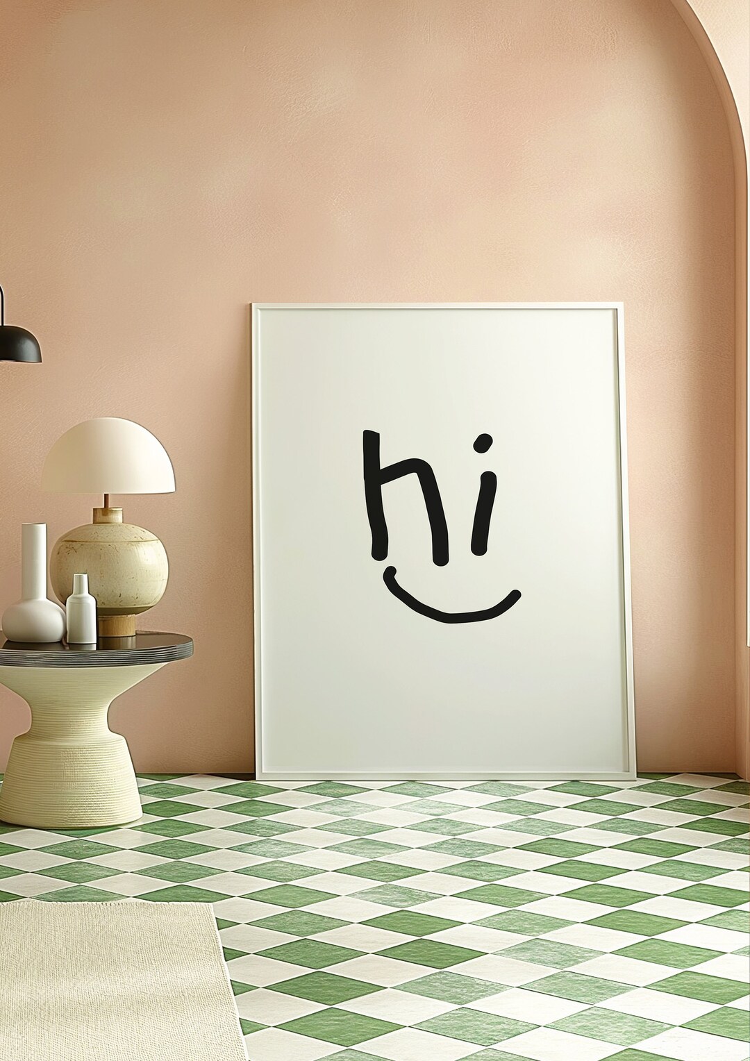 Hi Scribble Home Decor Typography Wall Art Poster, Printable Download ...