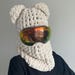 Marshmallow Teddy Balaclava, Ski Helmet Cover, Ski Mask, Unisex ...