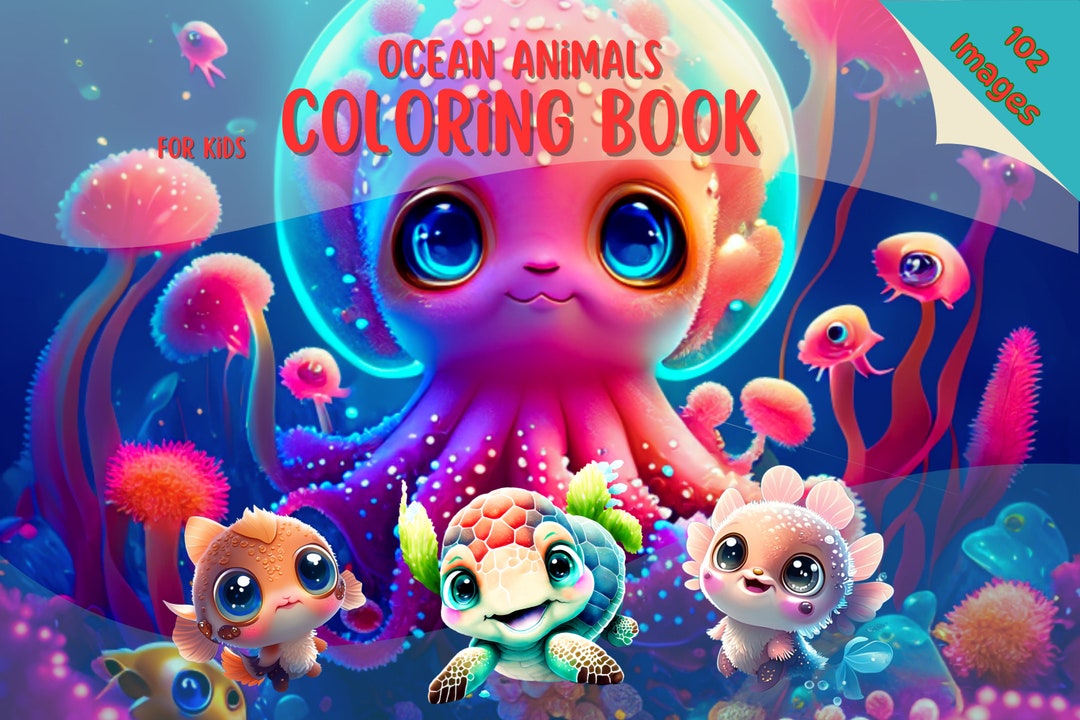 Ocean Coloring Book for Kids | Activity Book for Kids for Hours of Fun ...