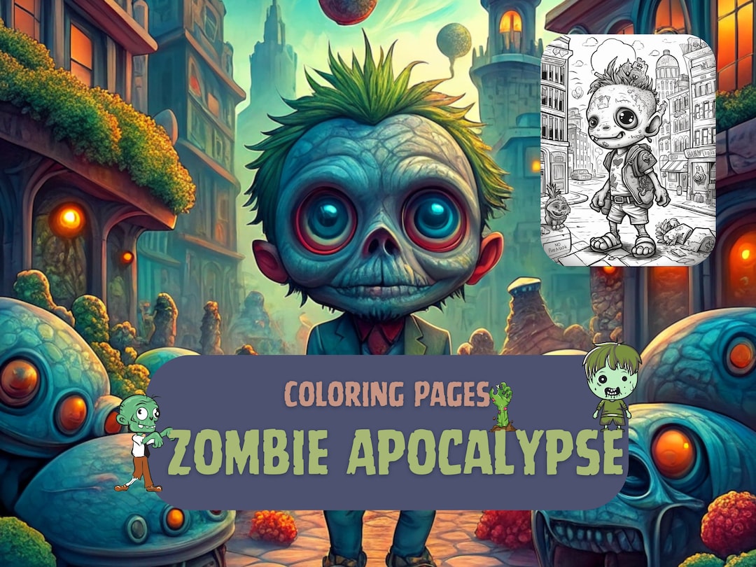 Zombie Coloring Book for Teens, Adults and Zombie Lovers | Unique ...