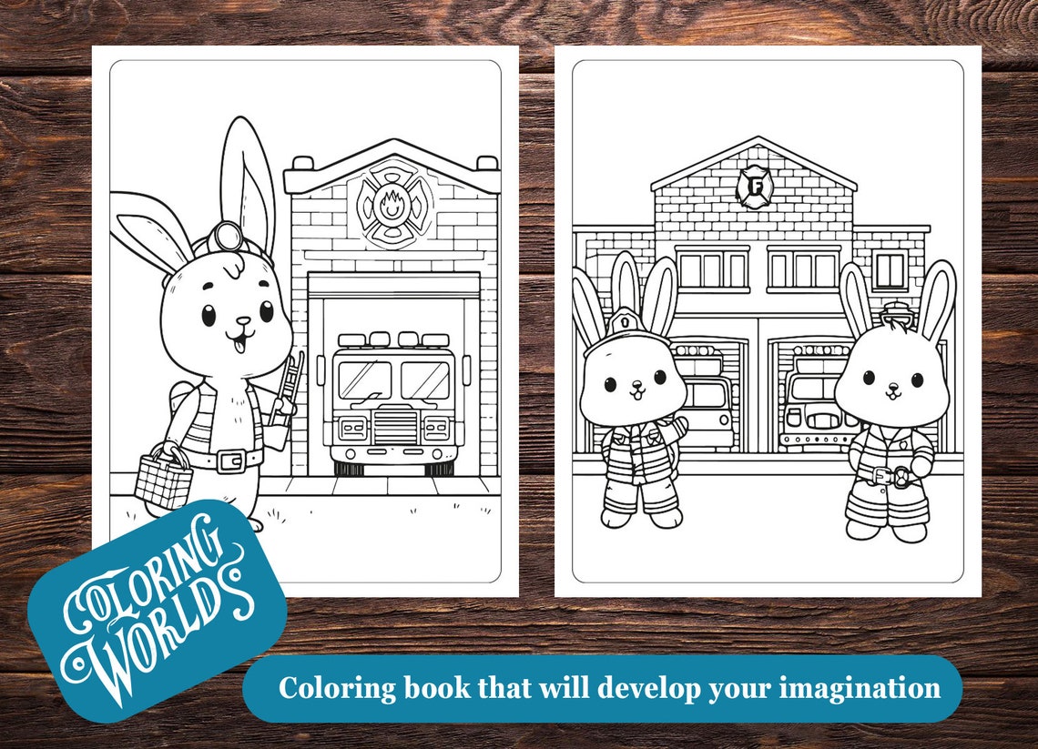 Rabbits Coloring Book :rabbits Coloring Book for Relaxing by ...