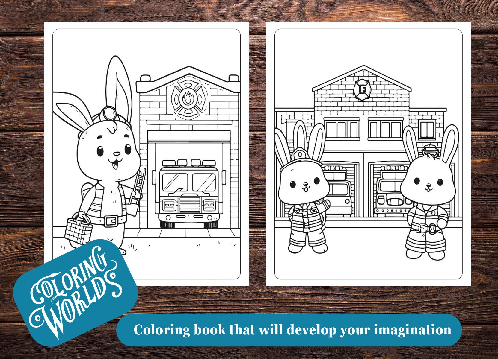 Rabbits Coloring Book :rabbits Coloring Book for Relaxing by ...