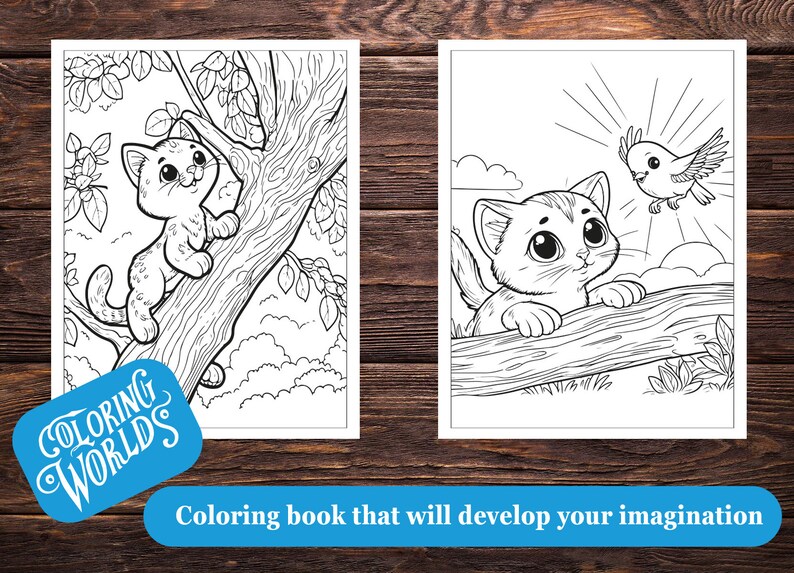 Cat's Coloring Book : for Relaxing by Colringworlds - Etsy