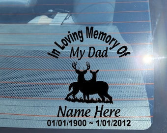 In Loving Memory of Decal Vinyl Decal Custom Vinyl Car Decal ...