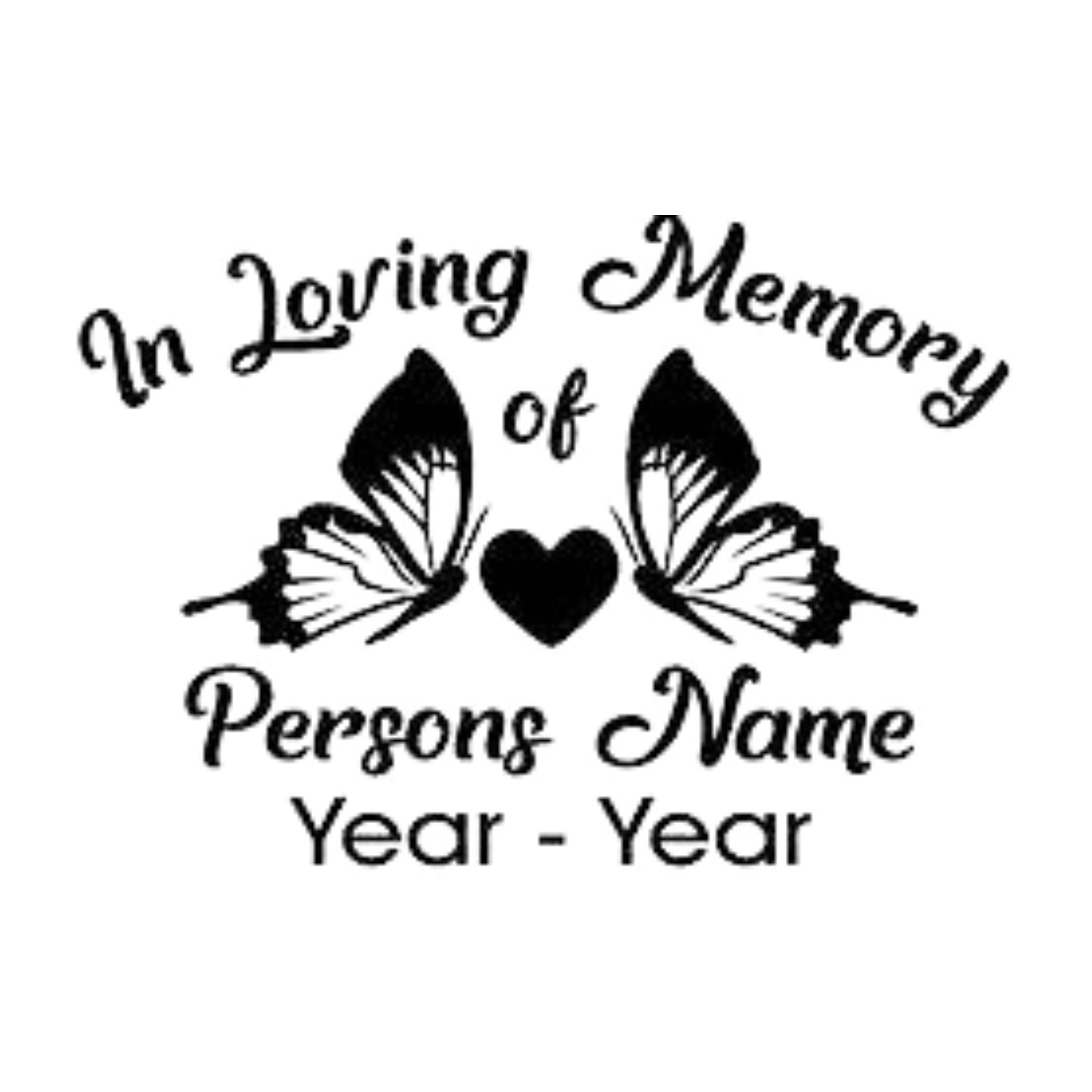 In Loving Memory of Decal Vinyl Decal Custom Vinyl Car Decal ...