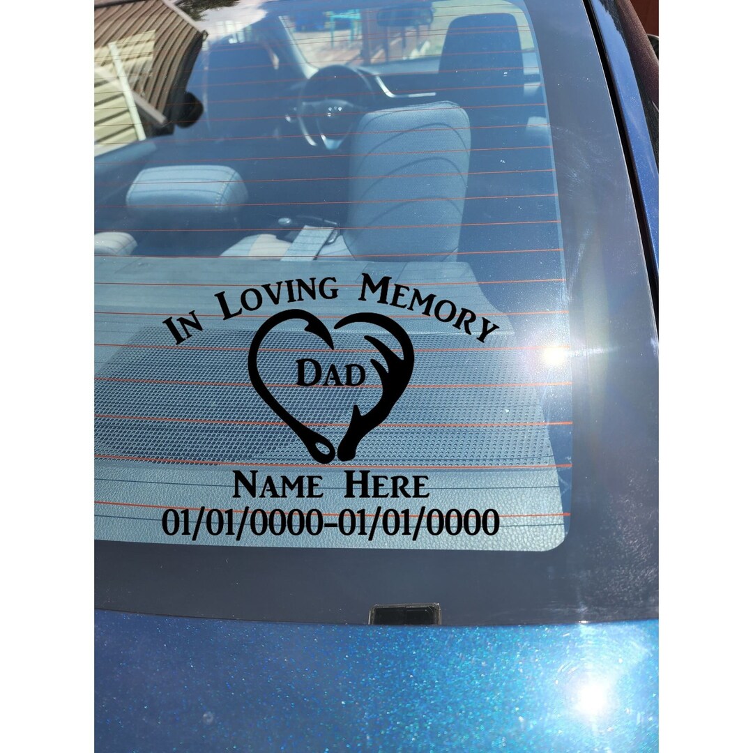 In Loving Memory of Decal Vinyl Decal Custom Vinyl Car Decal ...