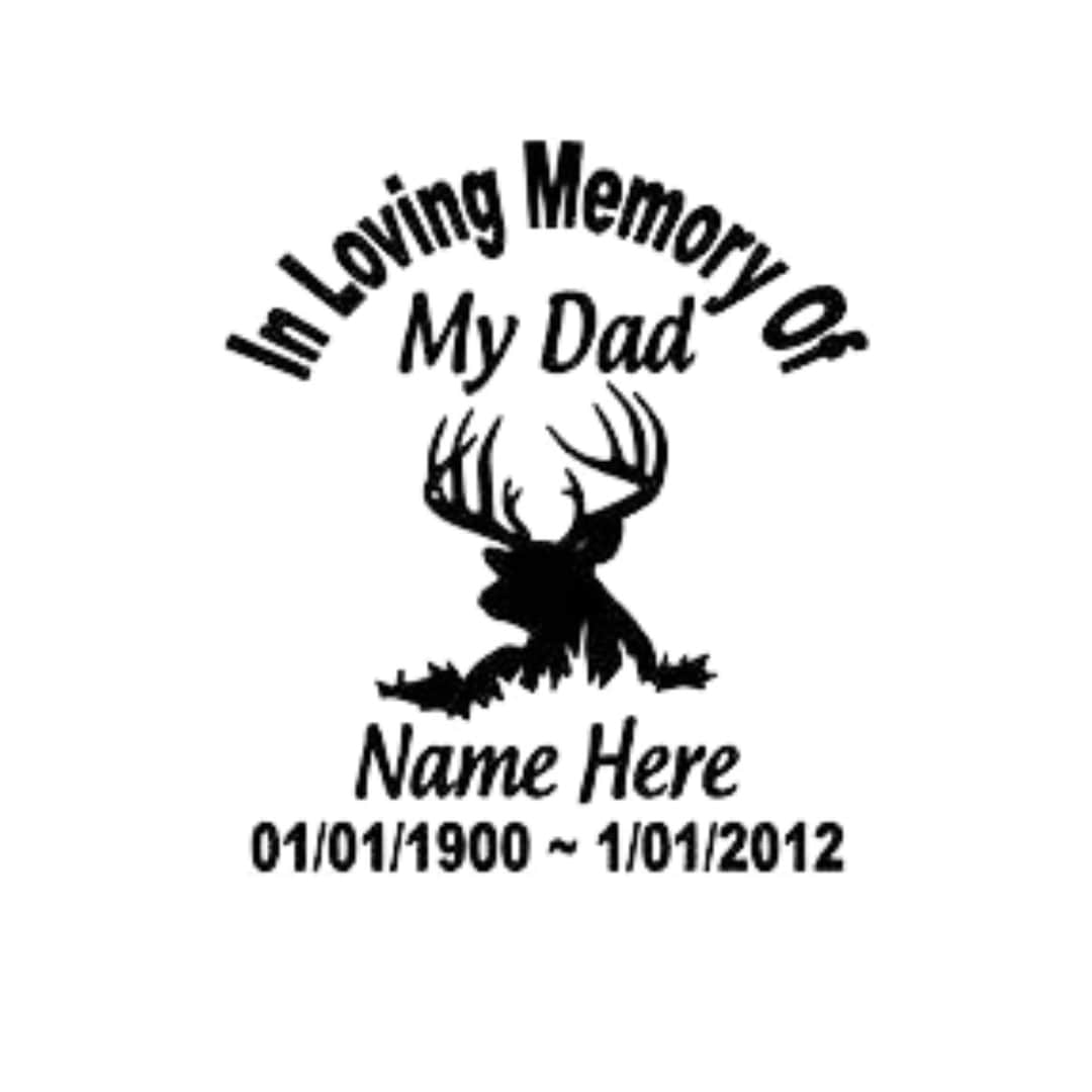 In Loving Memory of Decal Vinyl Decal Custom Vinyl Car Decal ...