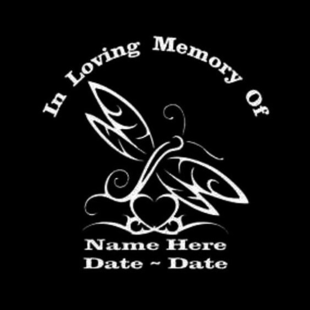 In Loving Memory of Decal Vinyl Decal Custom Vinyl Car Decal ...