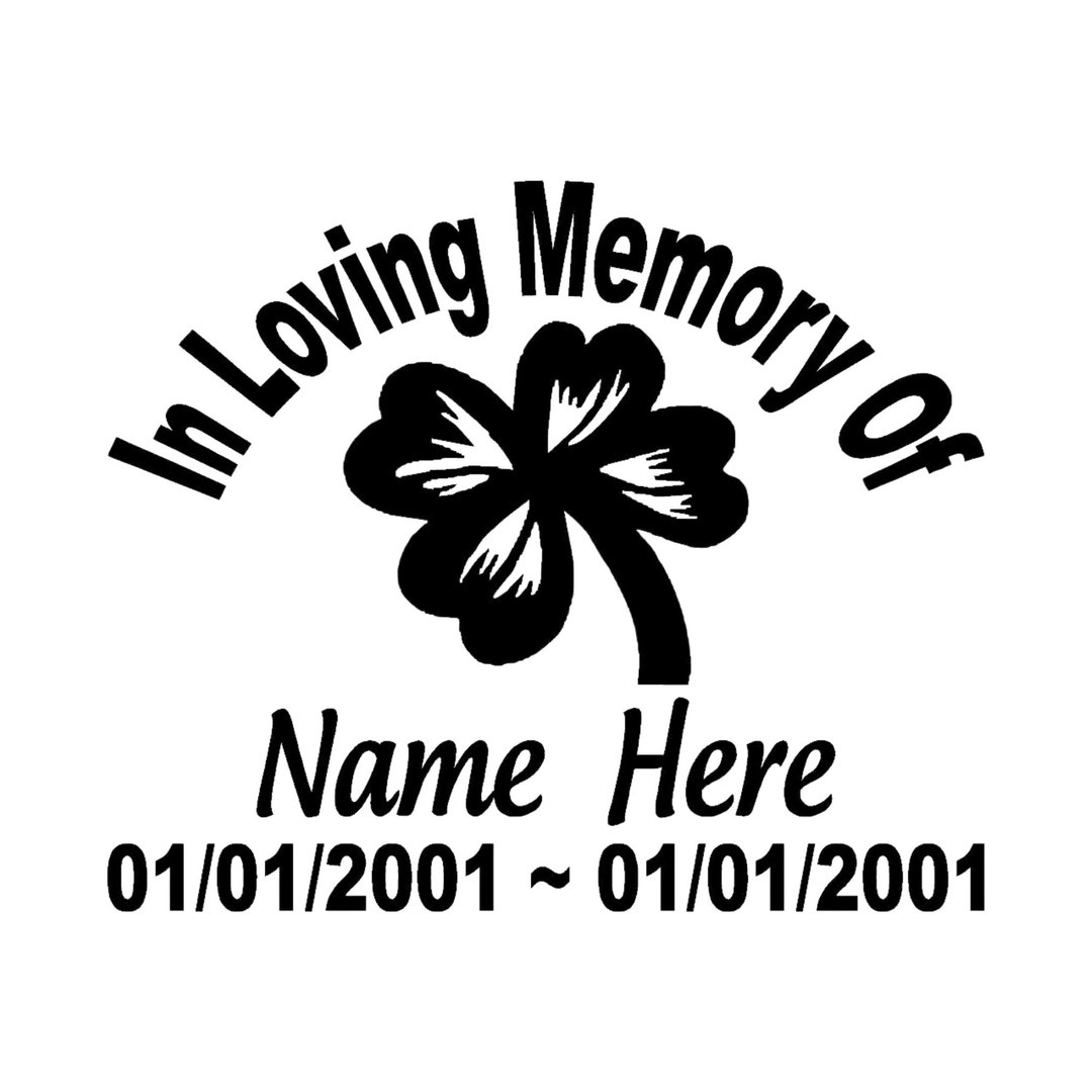 In Loving Memory of Decal Vinyl Decal Custom Vinyl Car Decal ...