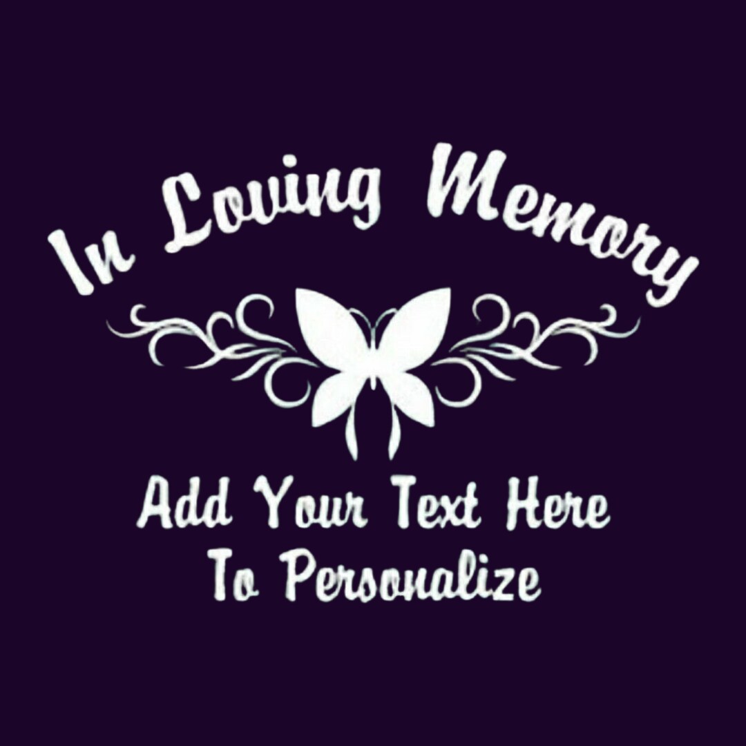 In Loving Memory of Decal Vinyl Decal Custom Vinyl Car Decal ...