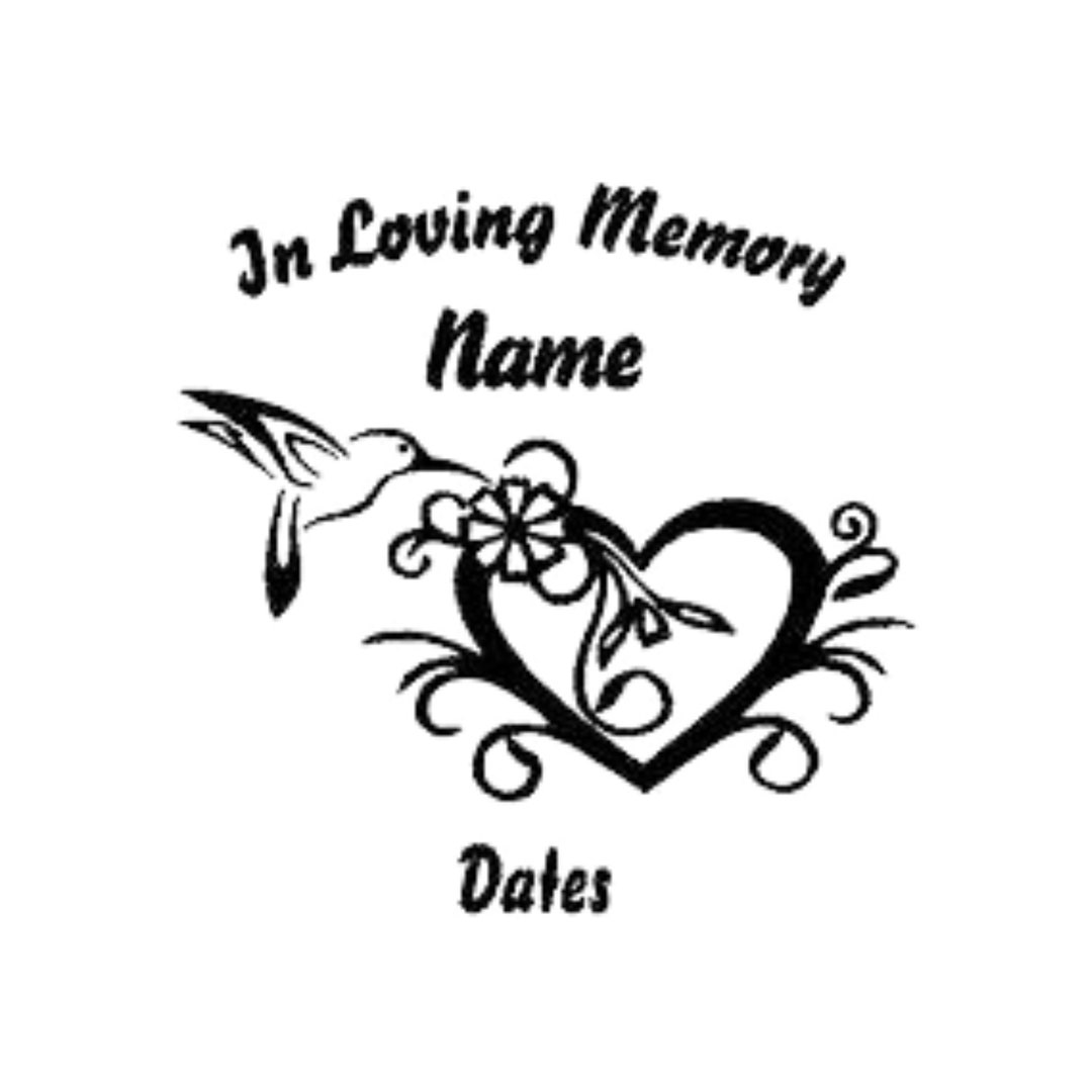In Loving Memory of Decal Vinyl Decal Custom Vinyl Car Decal ...