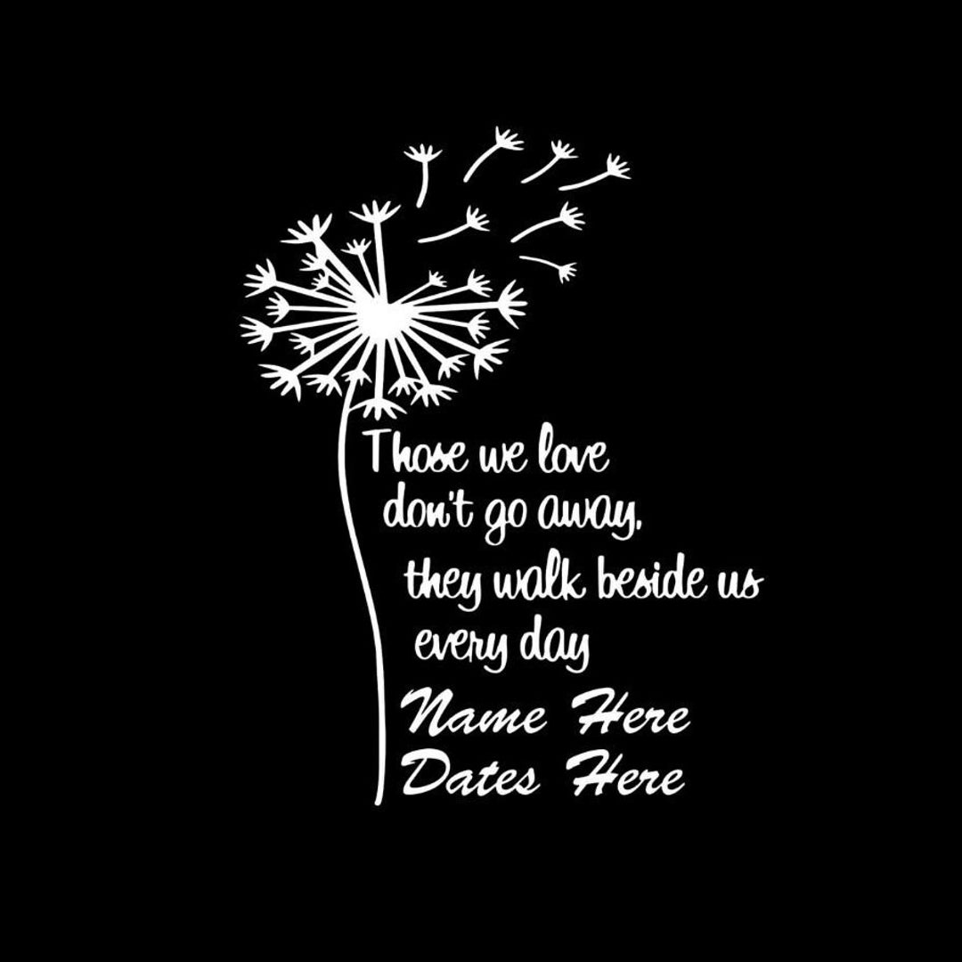 In Loving Memory of Decal Vinyl Decal Custom Vinyl Car Decal ...