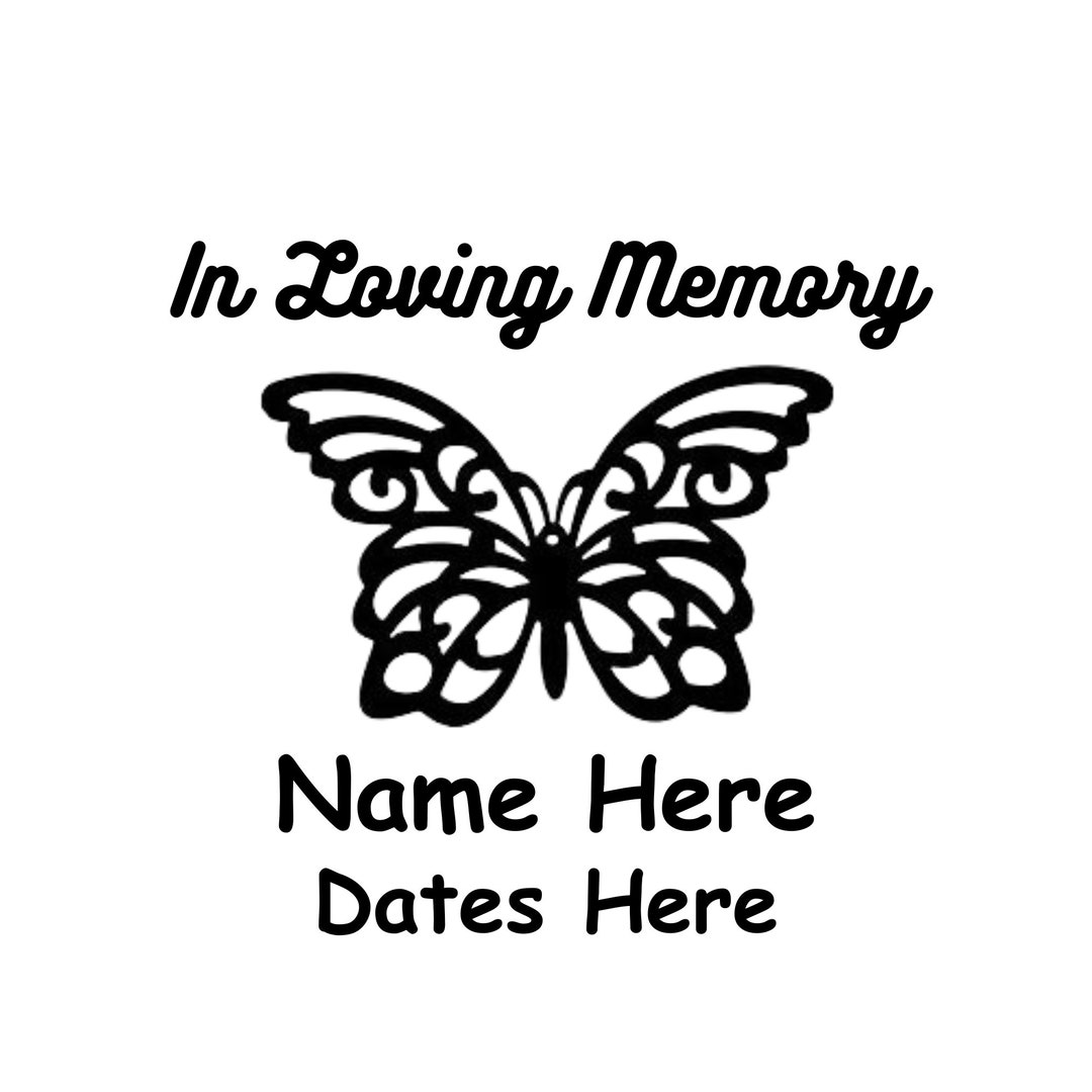 In Loving Memory of Decal Vinyl Decal Custom Vinyl Car Decal ...