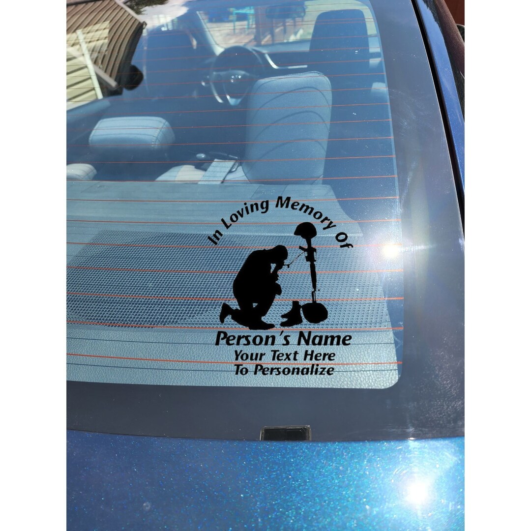 In Loving Memory of Decal Vinyl Decal Custom Vinyl Car Decal ...