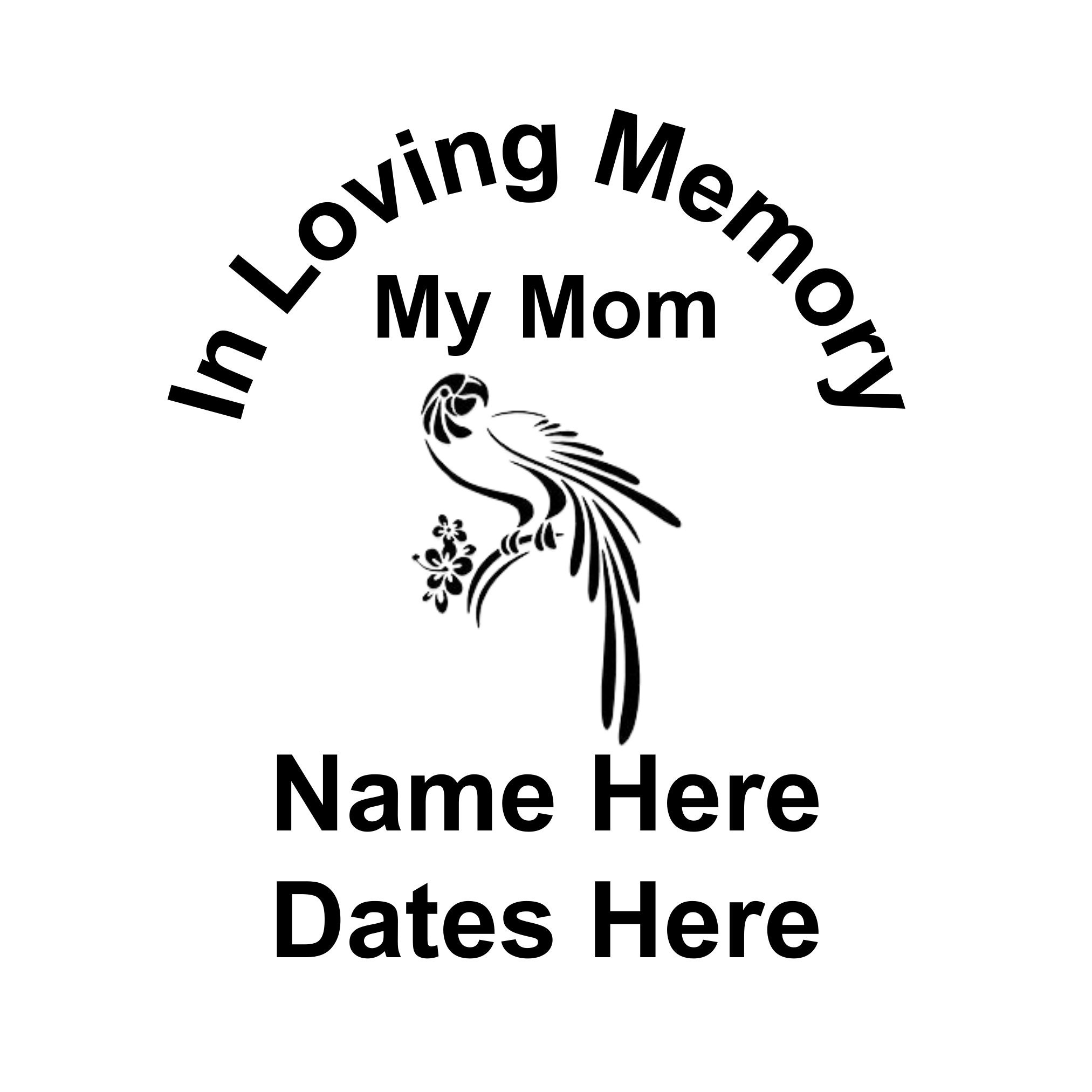 In Loving Memory of Decal Vinyl Decal Custom Vinyl Car Decal ...