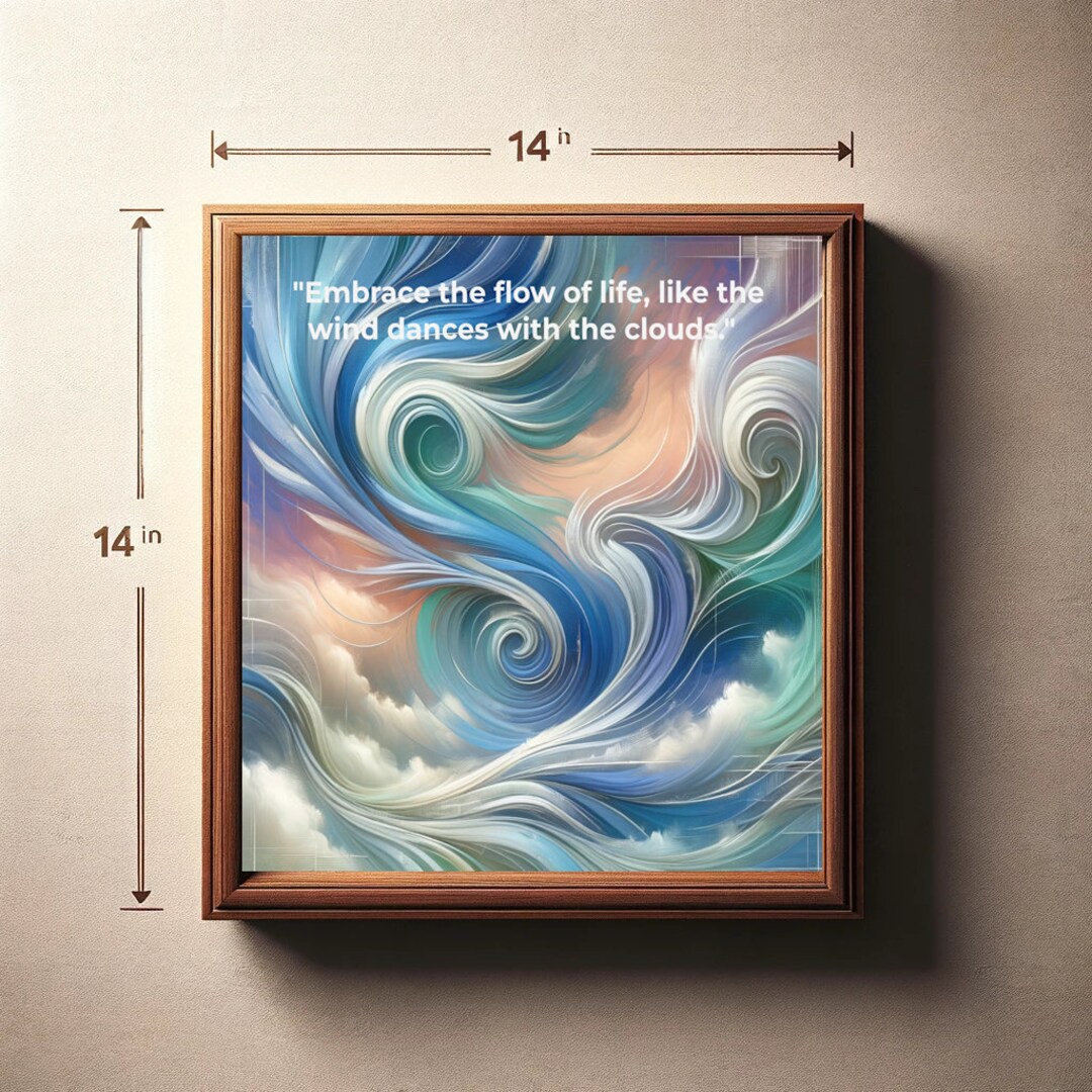 Zen Art Printable for Serene Home Decor, Abstract Digital Art Download ...