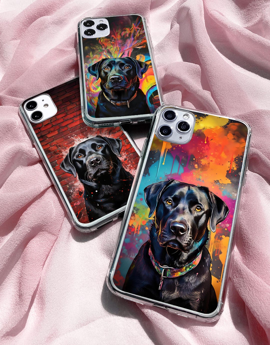 Black Lab Dog Breed Phone Case: Clear TPU Gel Cover for Iphone, Samsung ...