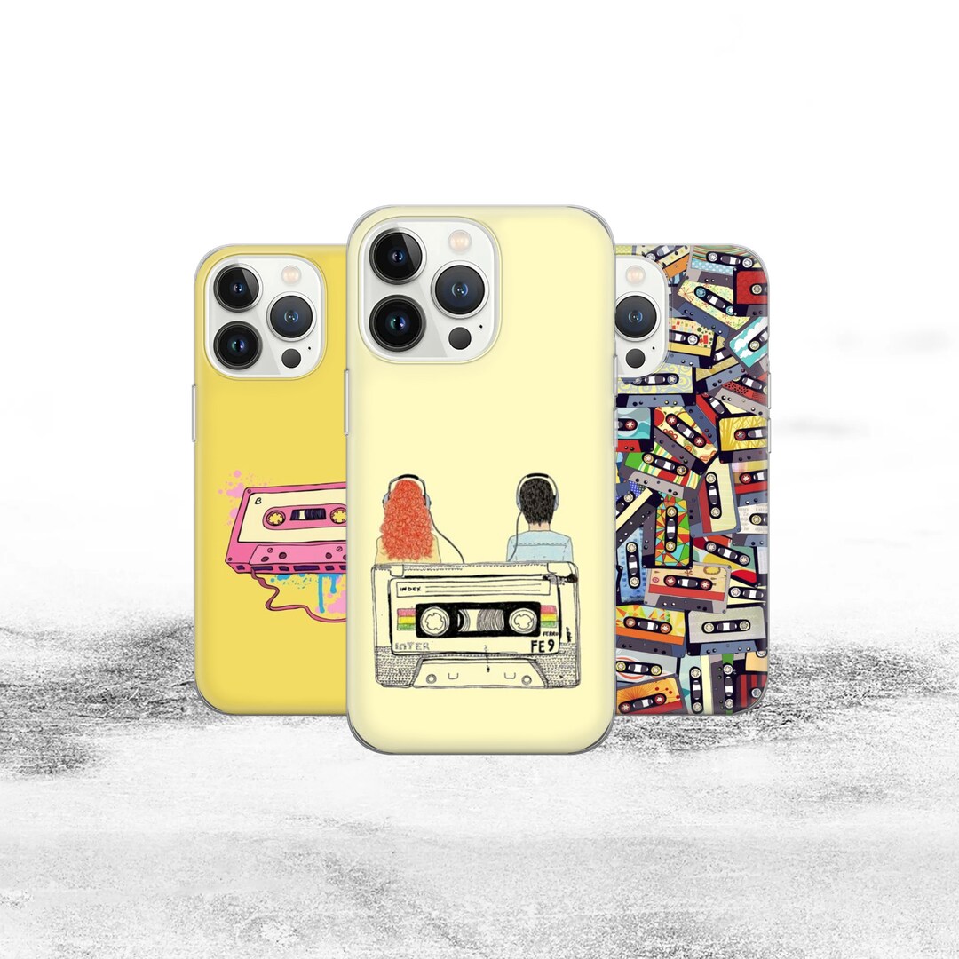 Cassette Music Phone Case Vintage Tape 90s Cover for iPhone 15pro, 14 ...