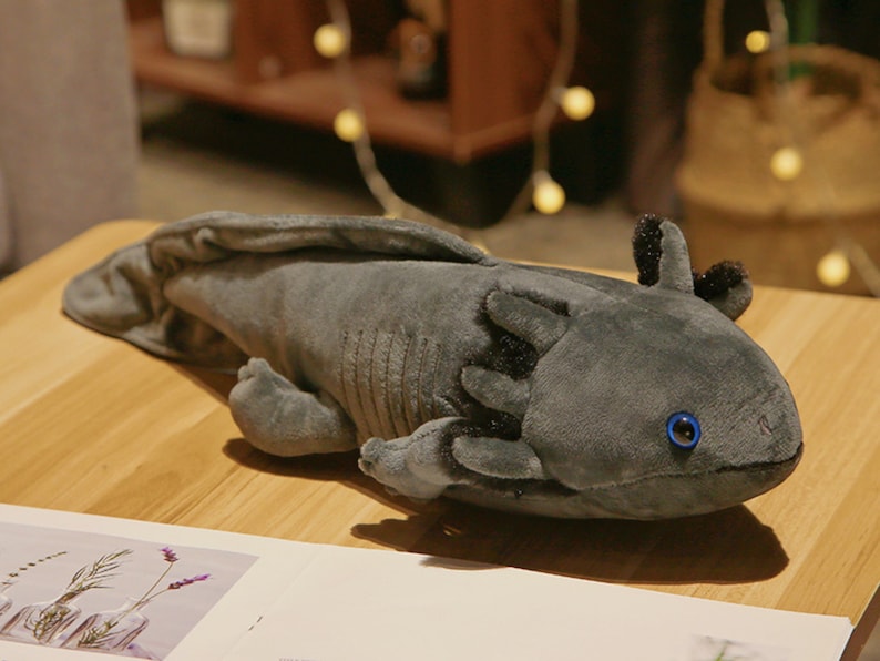 Adorable 45cm Kawaii Newt Plush Toy Colorful Axolotl Salamander Stuffed ...
