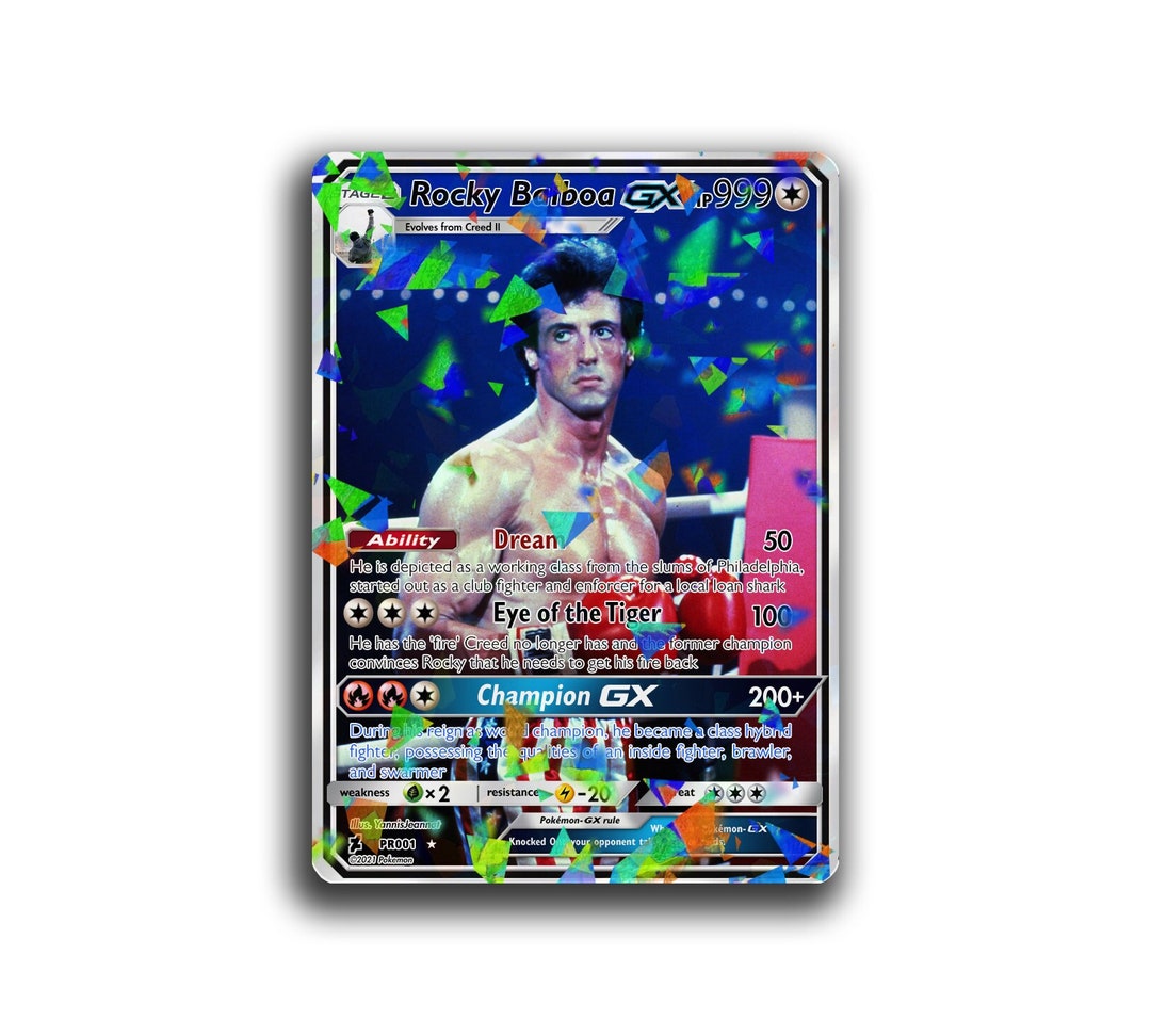 Rocky Balboa Special Holographic Trading Card - Etsy