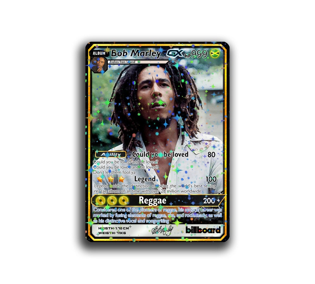 Bob Marley Special Holographic Trading Card - Etsy
