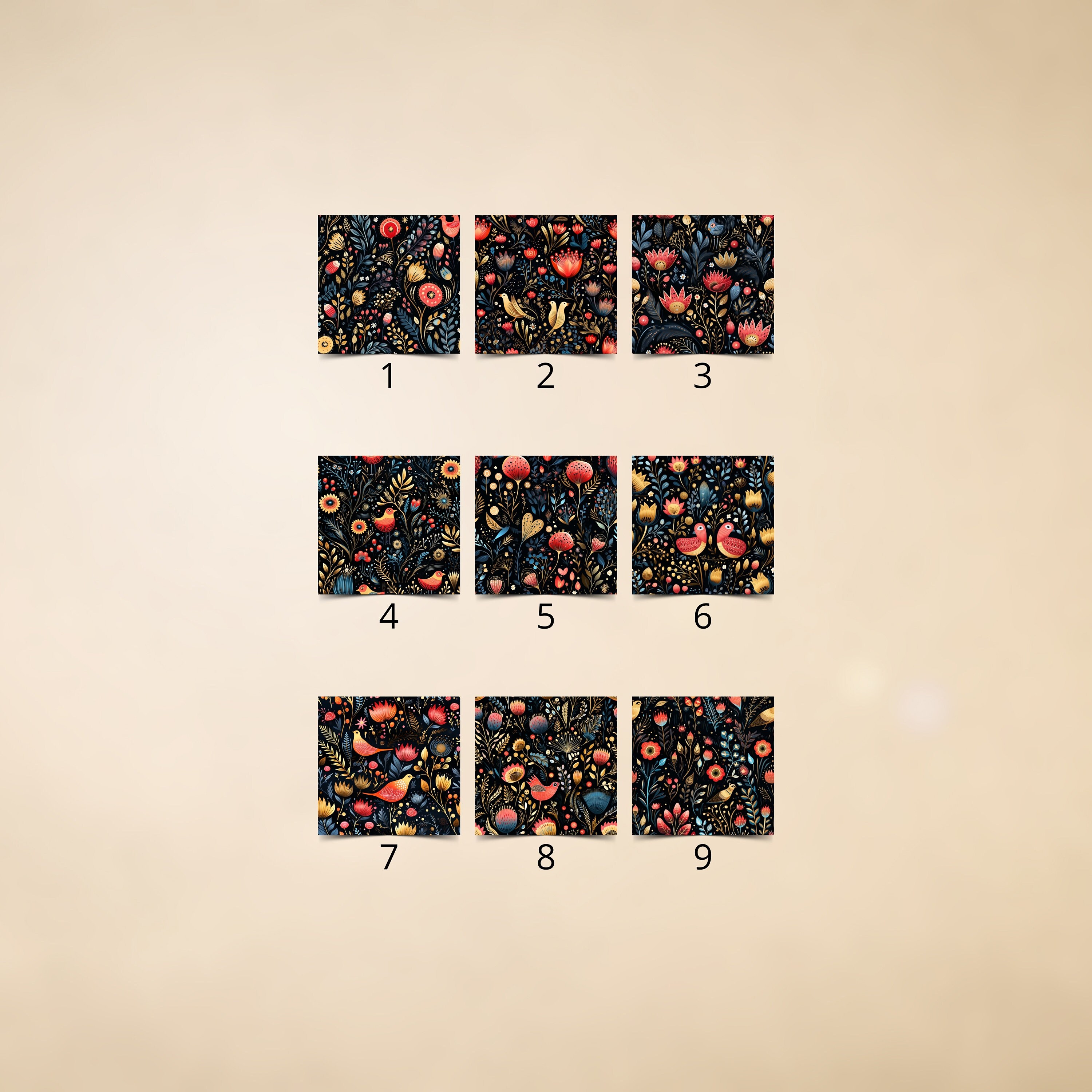 Petal Refuge Digital Paper, SEAMLESS Pattern, Flowers Background ...
