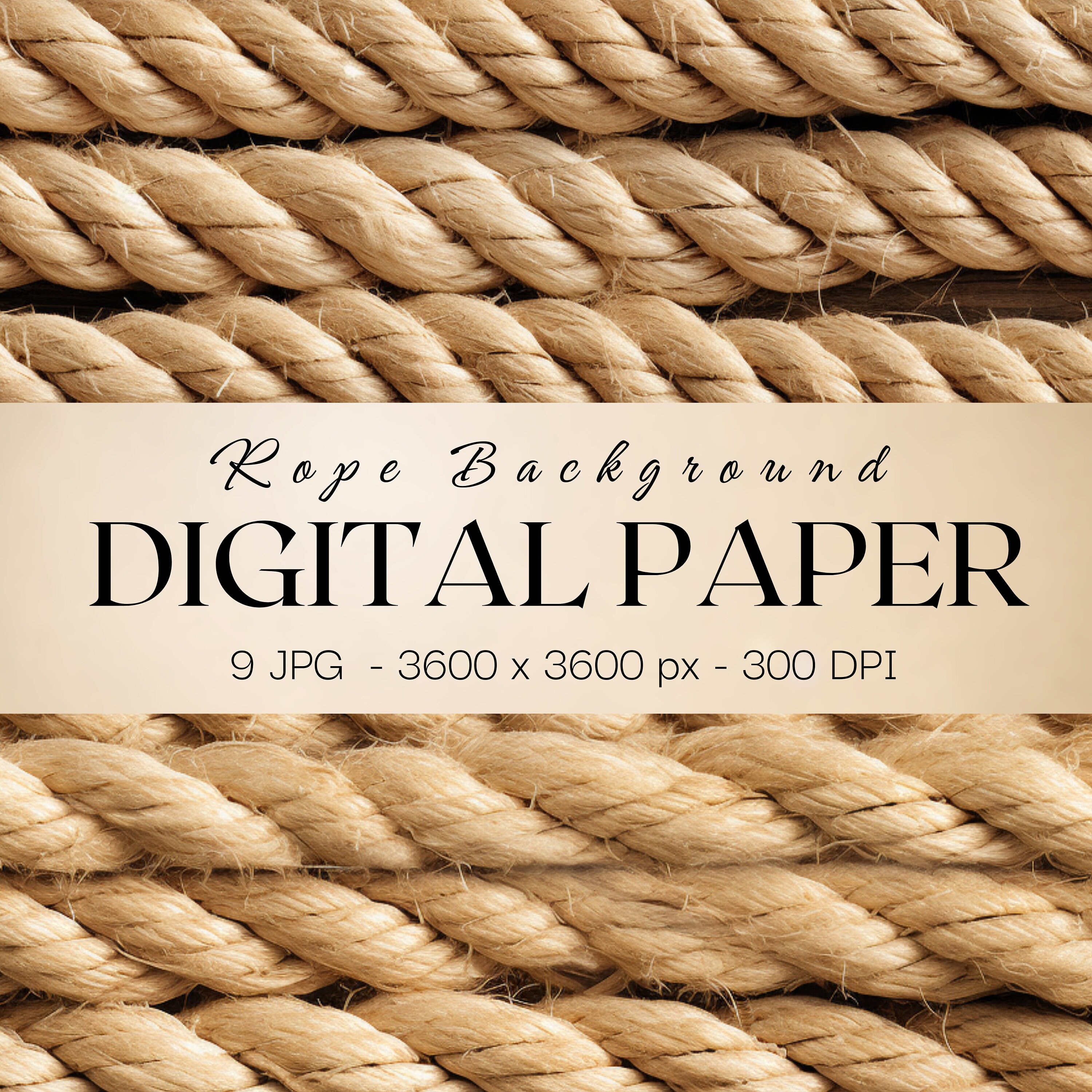Rope Background Digital Papers, Rope Texture, Printable Rope Paper ...