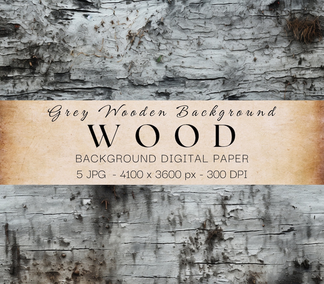 Grey Wooden Background, Wood Background Digital Papers, Wood Texture ...