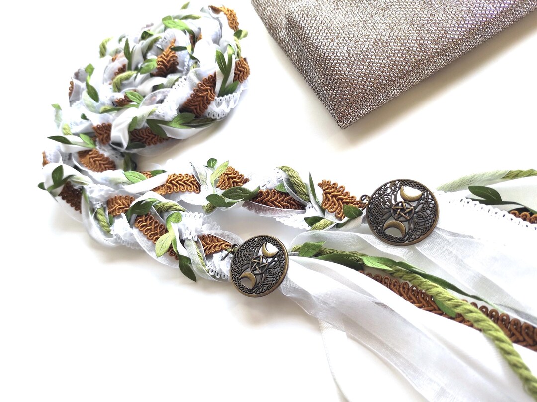 Handfasting Cord, Green Hand Fasting, Tree of Life Wedding Handfasting ...