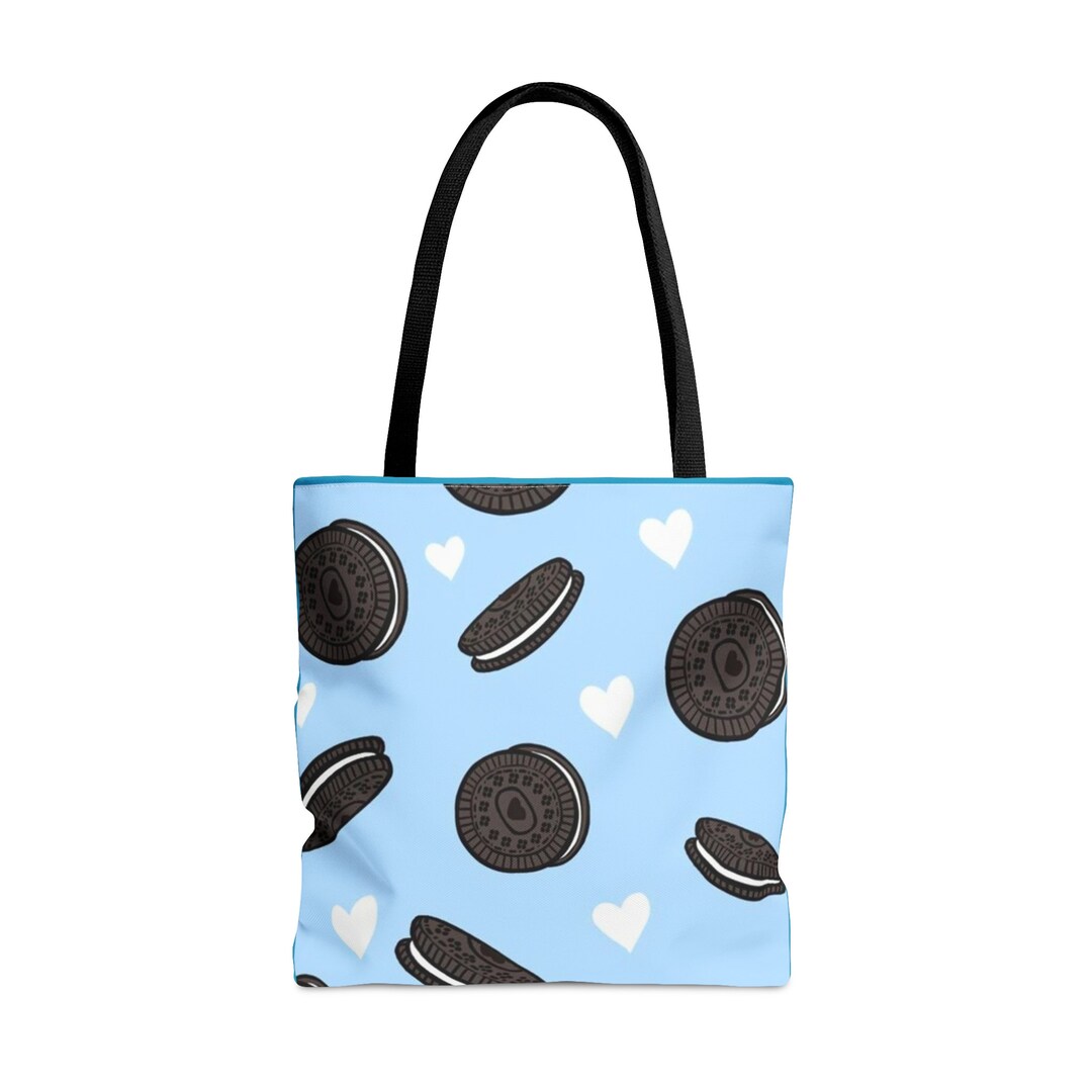 Aop Tote Bag Sweet Tote Bag Black Handle Tote Bag Minimalist - Etsy