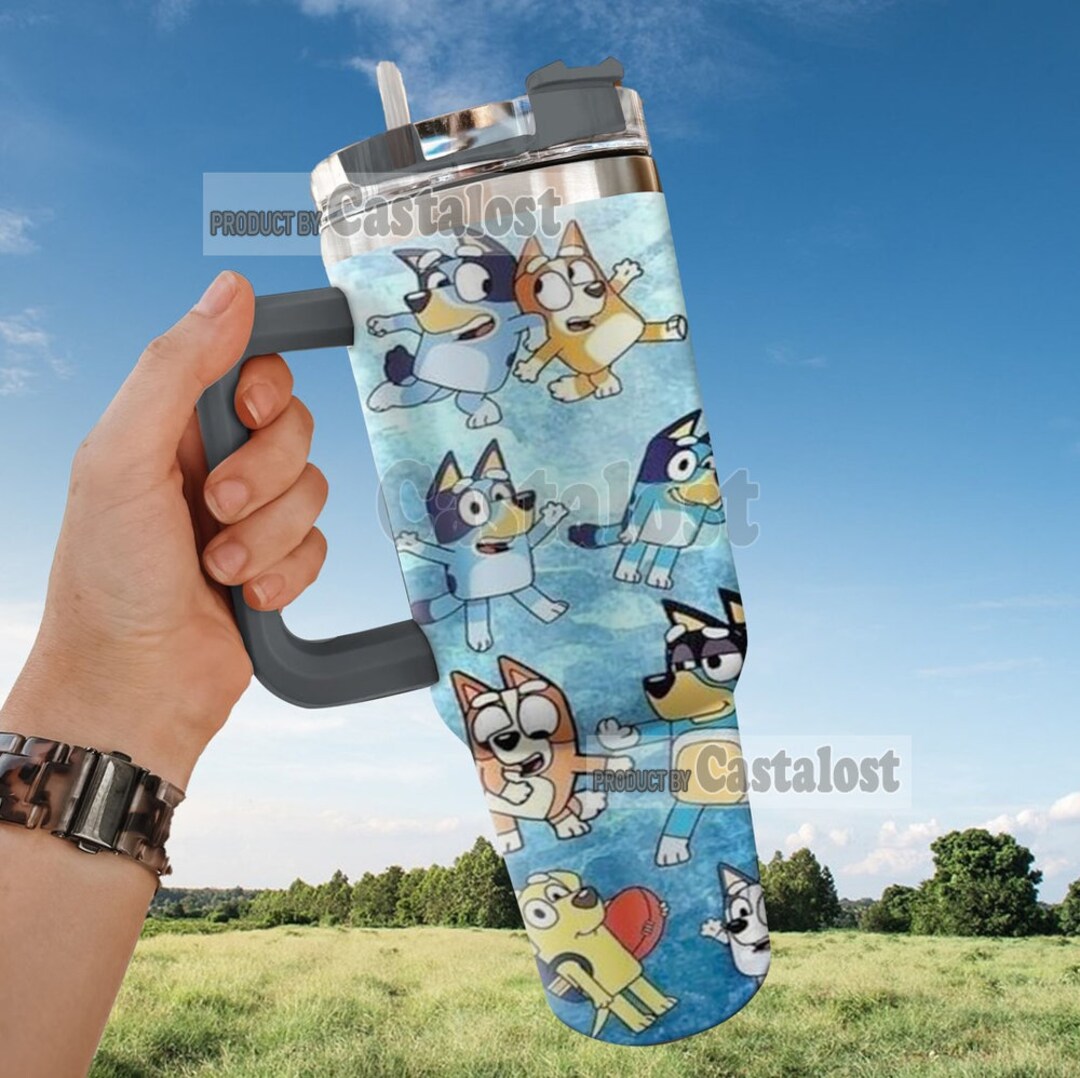 Bluey Stanley Tumbler 40oz 40oz Tumbler Disney 40oz Tumbler - Etsy
