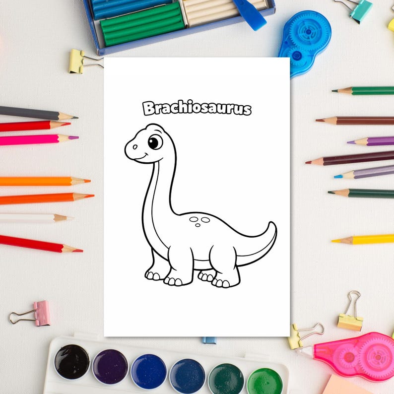 Dinosaur Coloring Book for Kids, Toddler Activity Pages (PDF Download ...