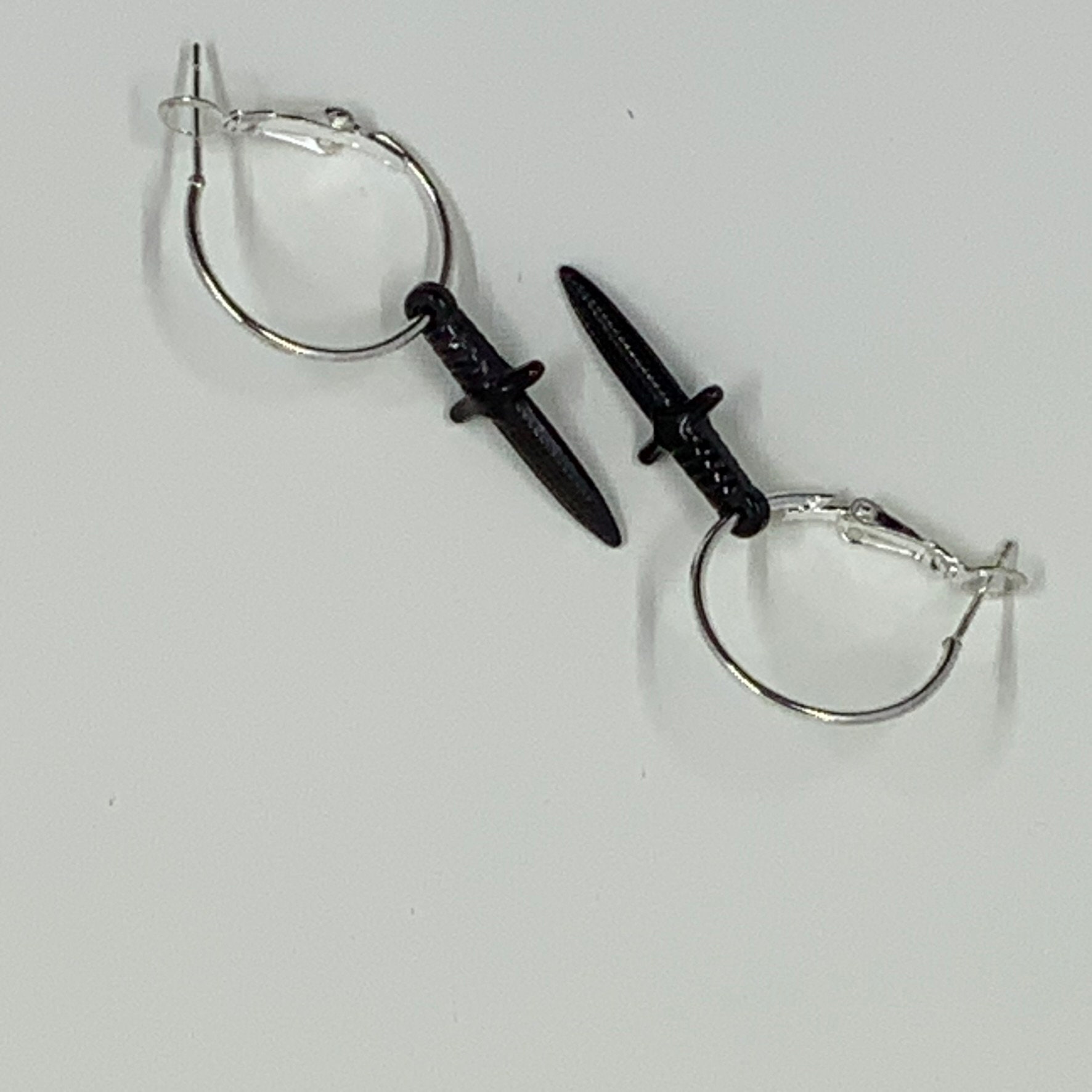 Just a Little Stabby Stabby Earrings Quirky Dagger Charms for Edgy ...