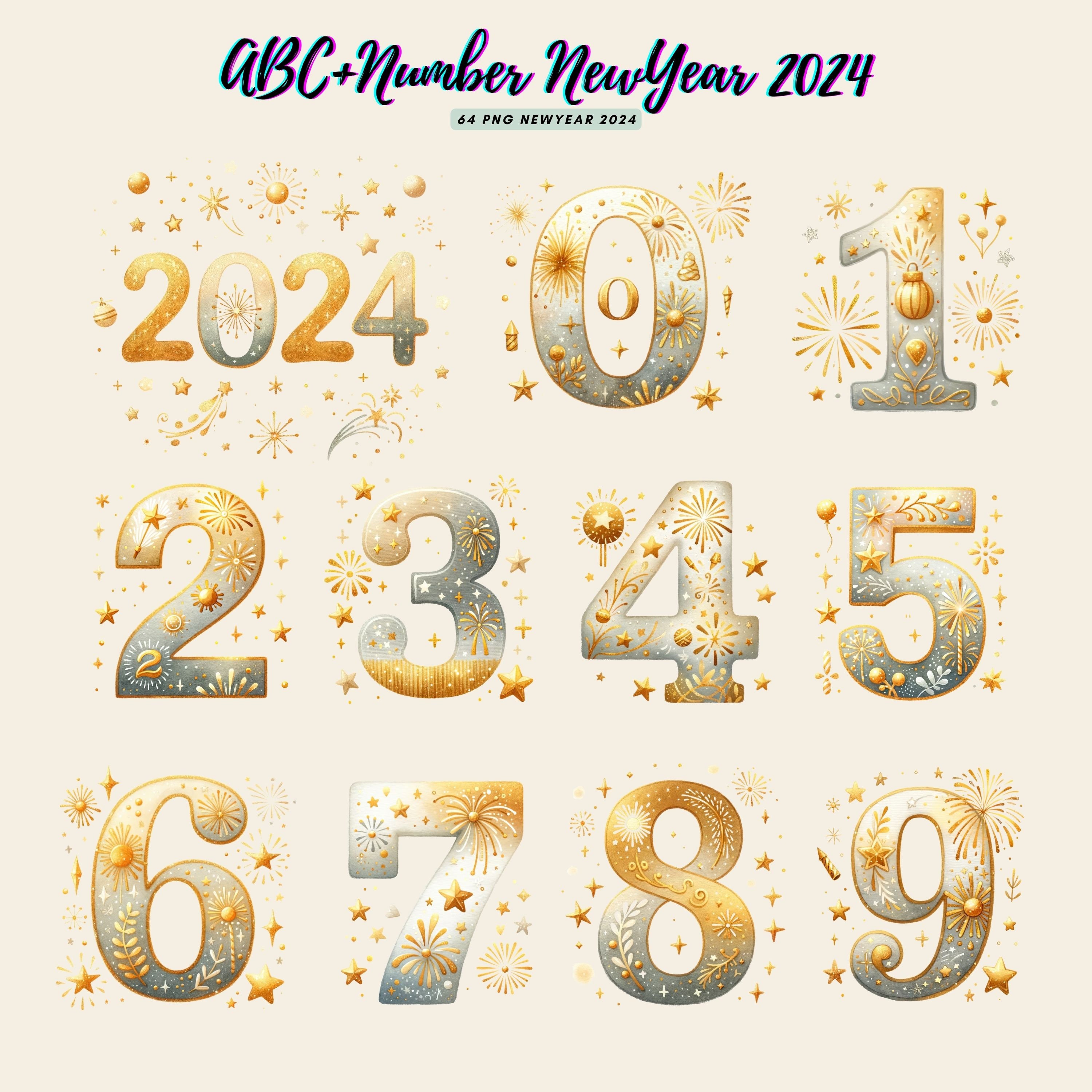 Newyear Nursery Alphabet, Newyear Nursery Letters, Newyear, 26 Newyear ...