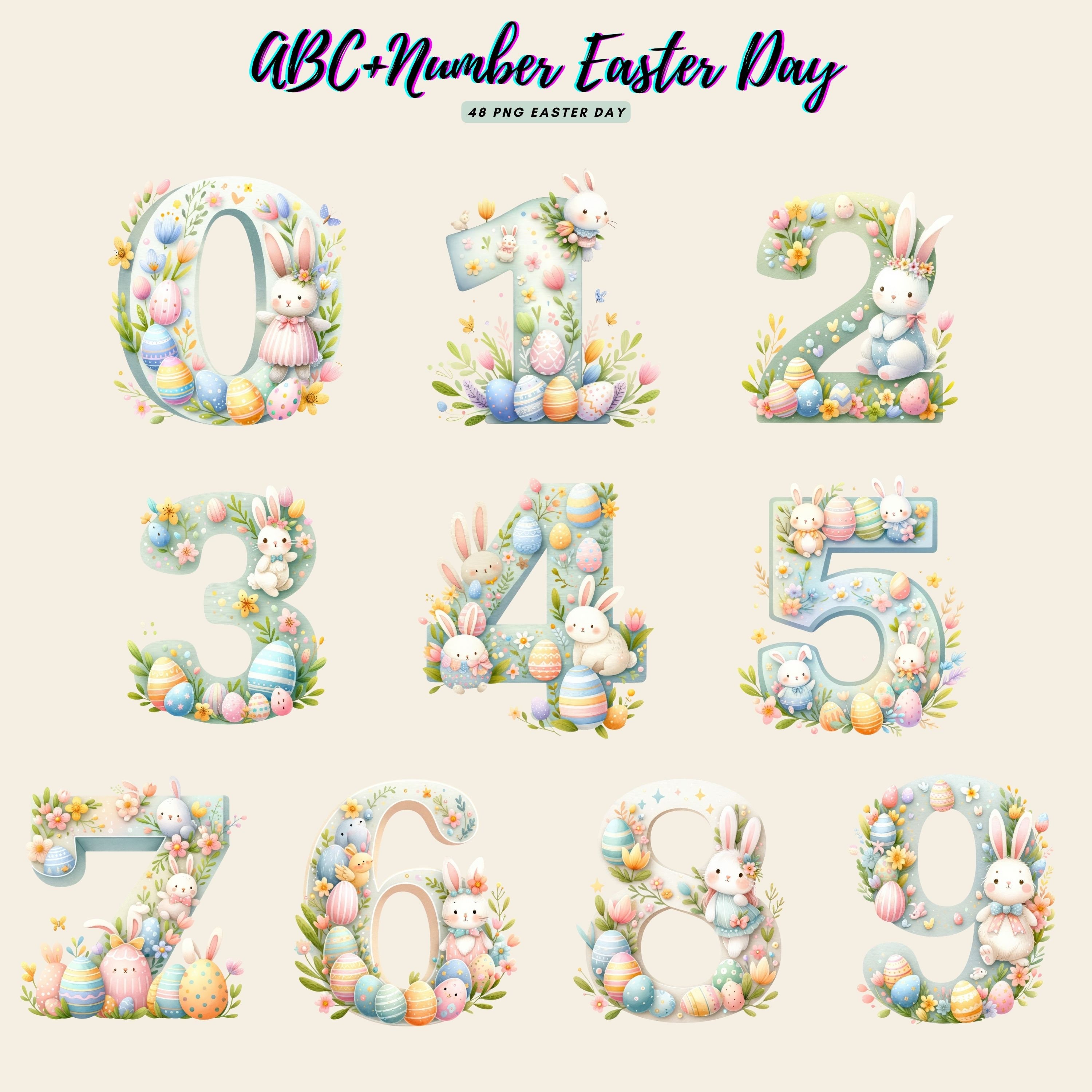 Easter Day Nursery Alphabet, Easter Day Nursery Letters, Easter Day, 26 ...