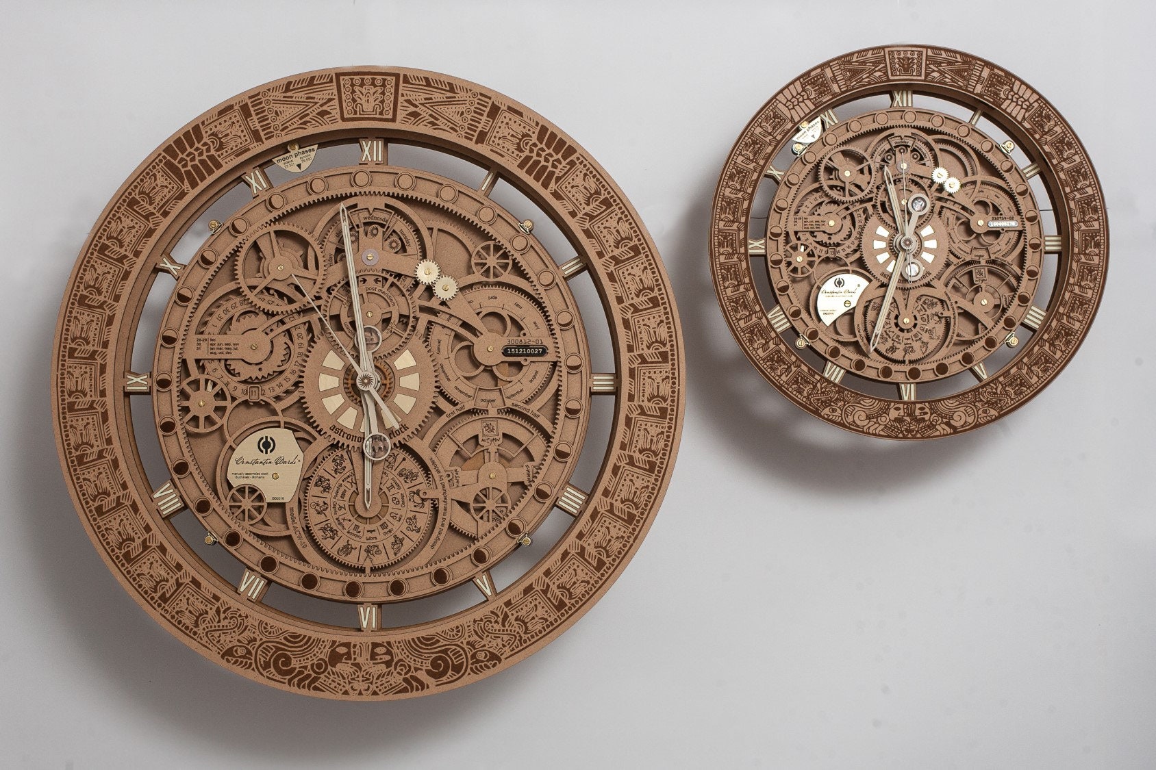 Hand Assembled Unique Astronomical Clock a Luxury Gift With Steampunk ...