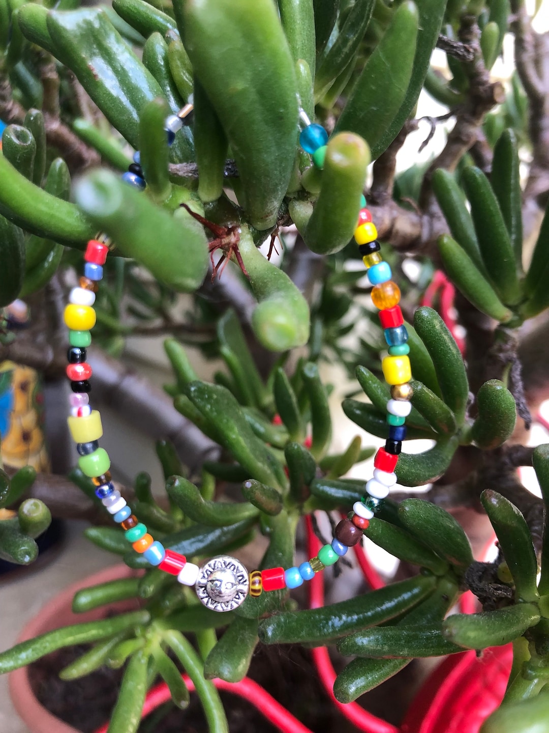 Multi Color Beaded Bracelet With Sterling Silver Clasp. - Etsy