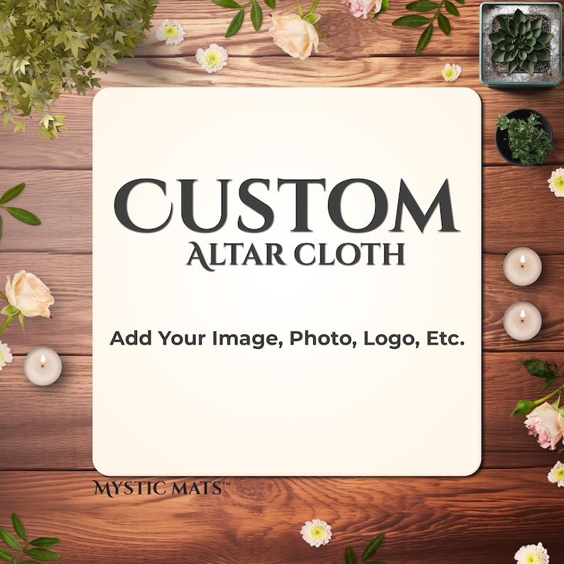 MAKE YOUR OWN! Custom Non-slip Altar Cloth Cloth, Unique New Age Mat ...