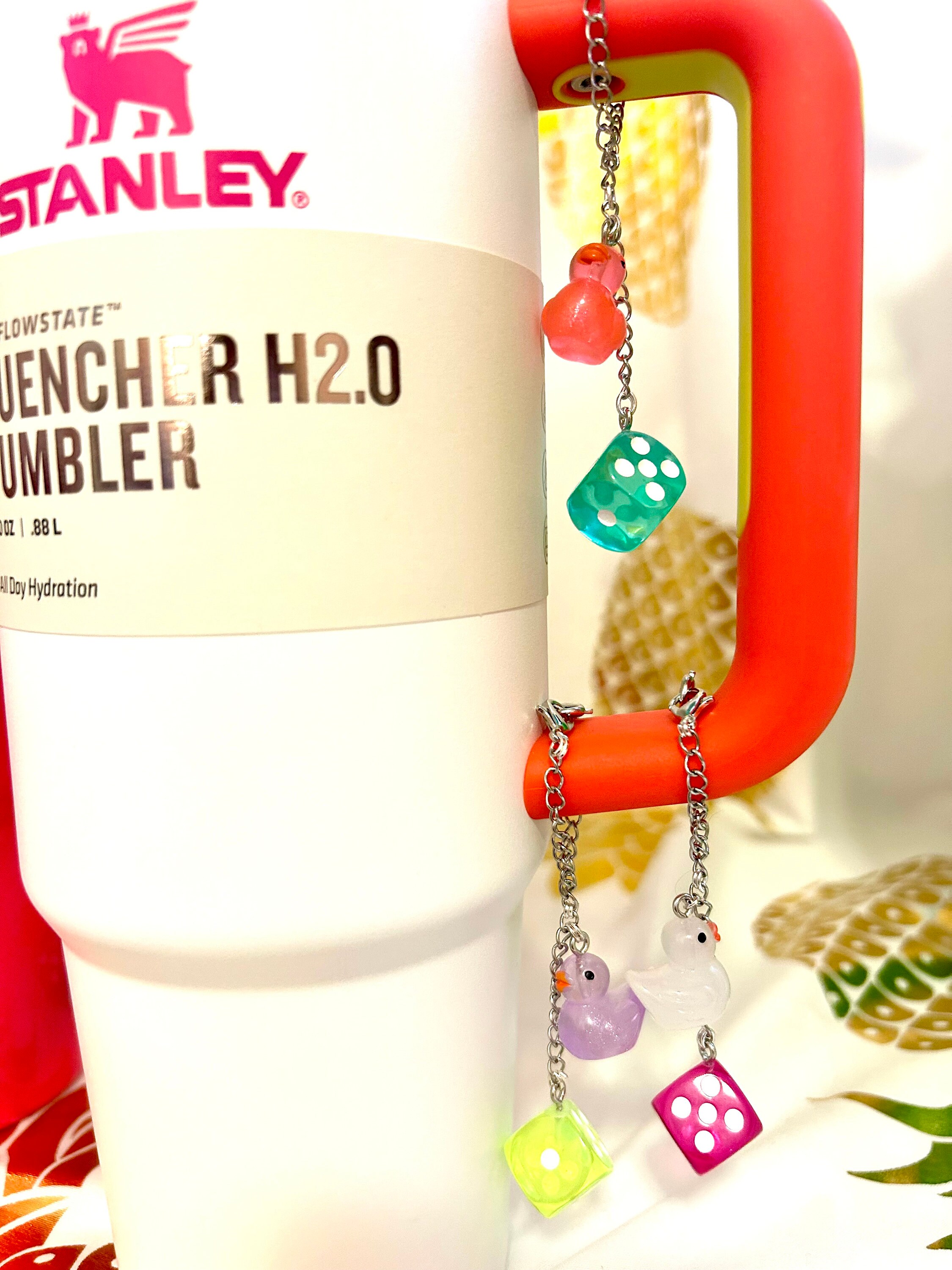 Neon Lucky Duck Charm Neon Stanley Cup Handle Charms. Hydroflask ...
