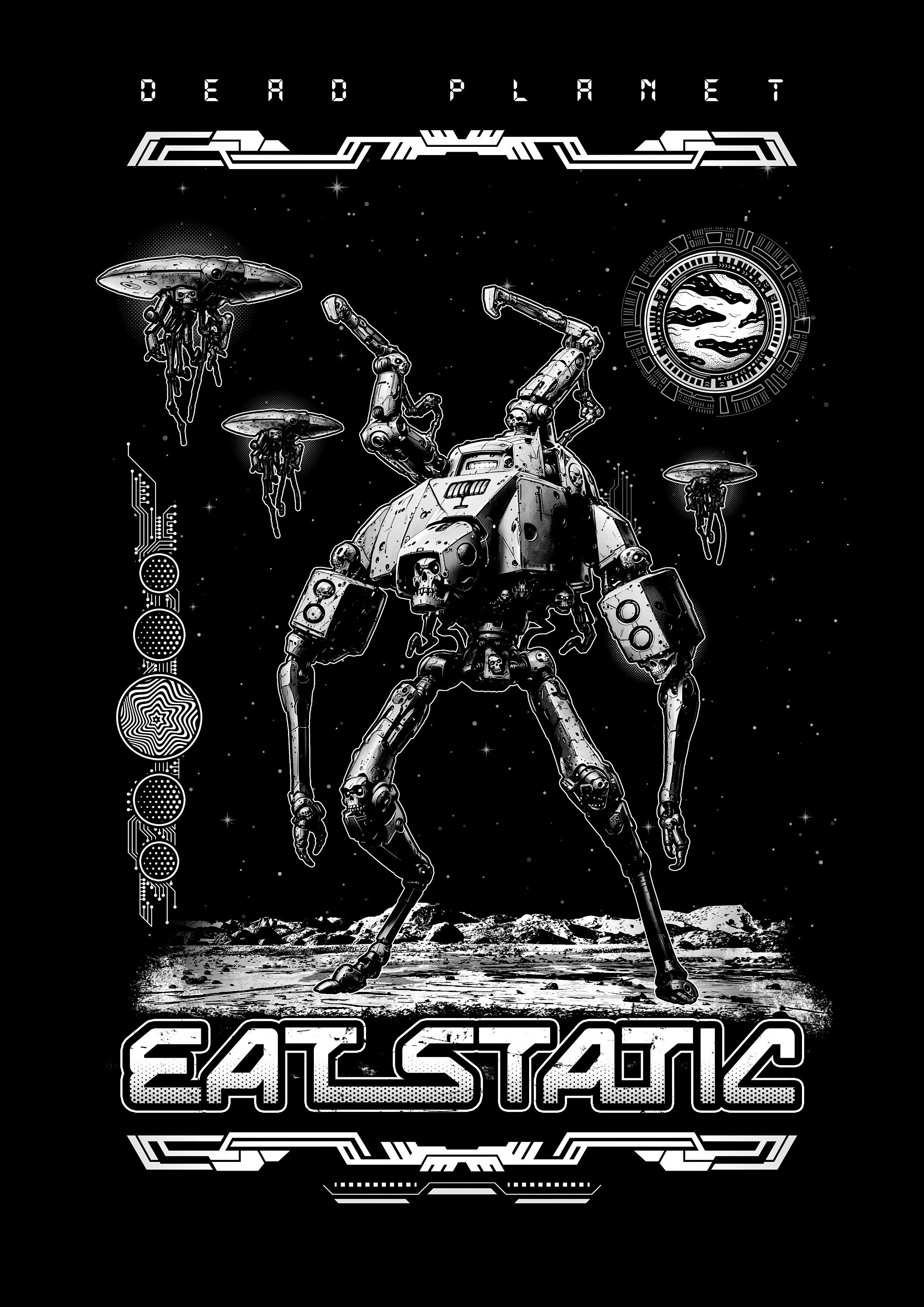 Eat Static Official T Shirt Psychedelic - Etsy
