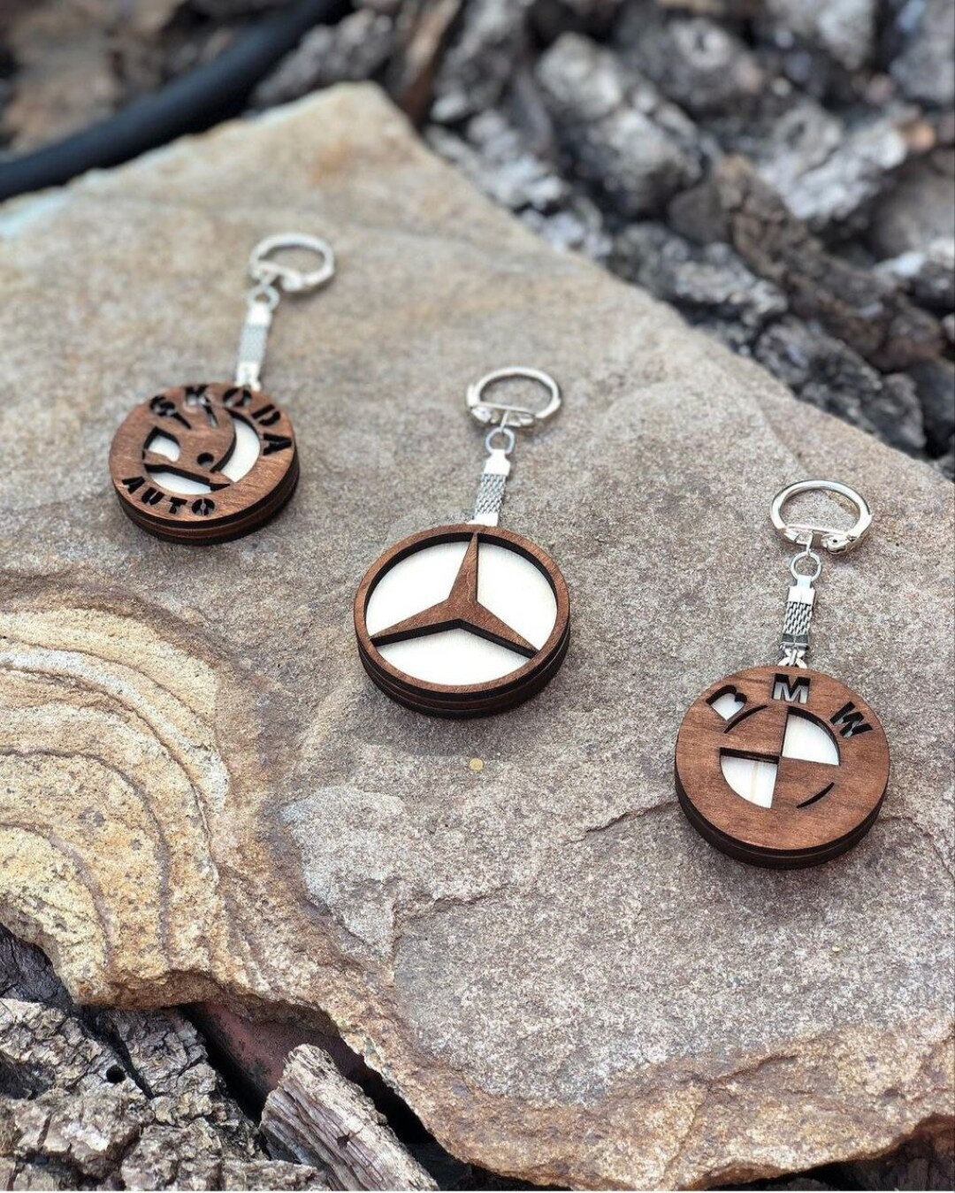 Laser Cut Vehicle Car Logo Keychains Svg File Glowforge 19 Pcs Keychain ...