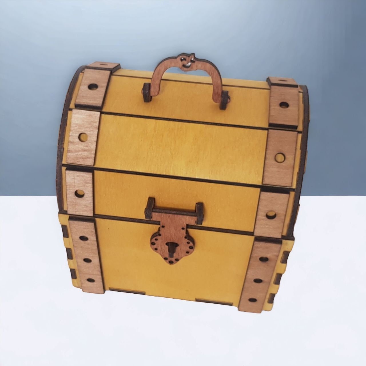 Laser Cut Treasure Chest Pirate Piggy Bank DXF Mini Treasure Chest ...